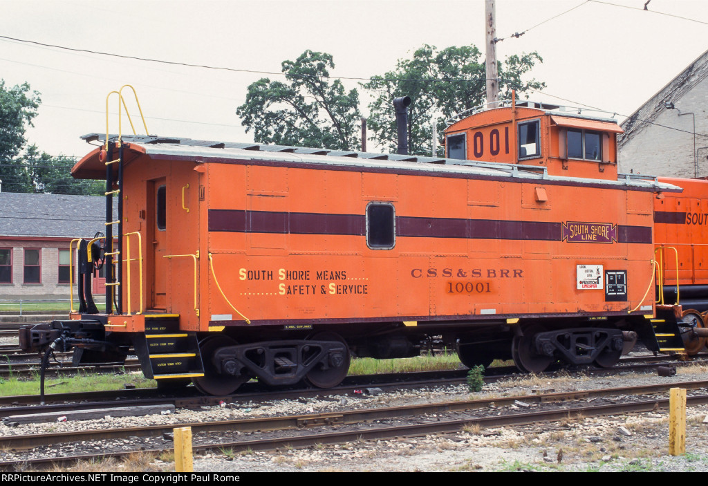 CSS 10001, Caboose, at the CSS&SB Shops